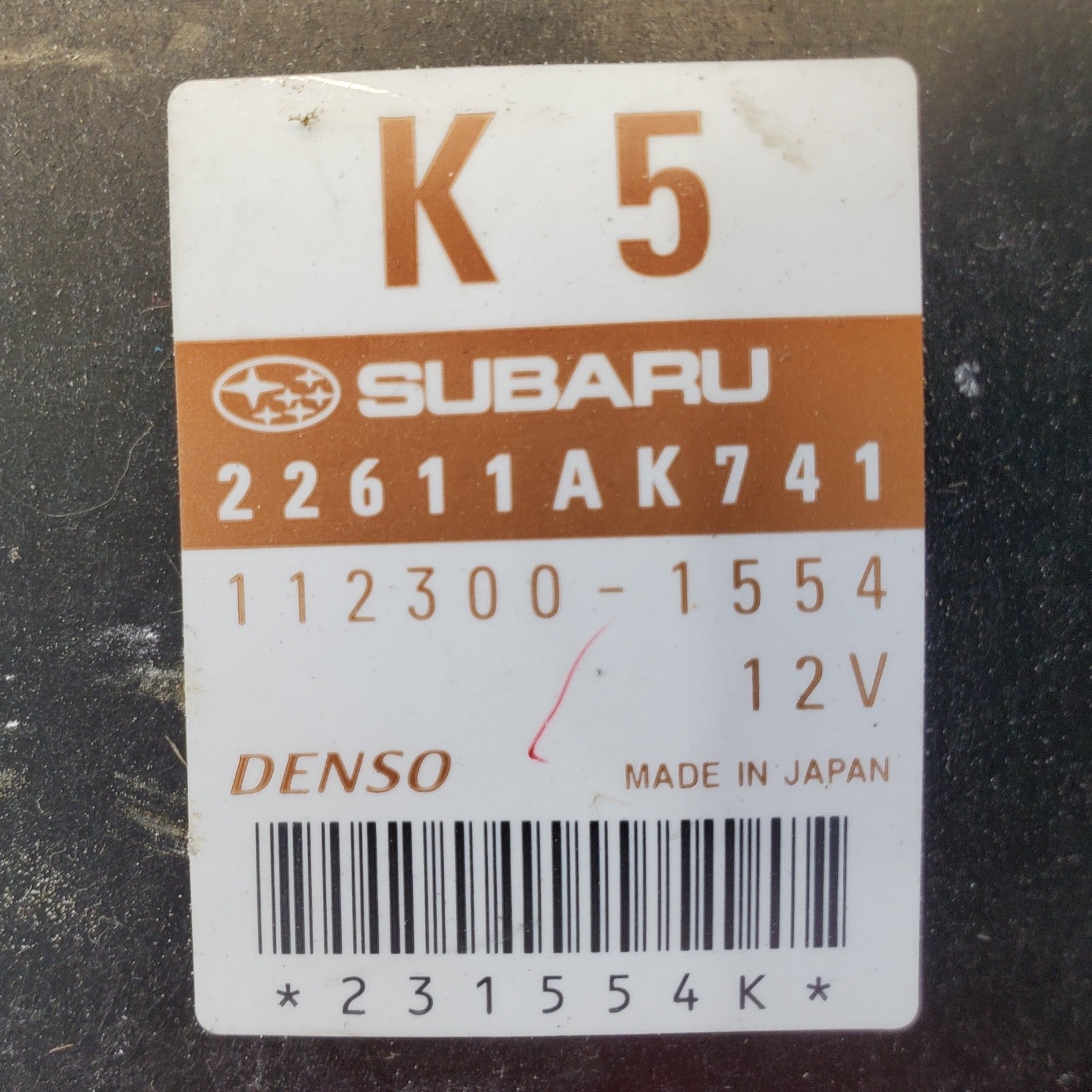 ENGINE COMPUTER SUBARU FORESTER 2006 22611AK741 2.5L PCM ECM ECU X2-76 ...