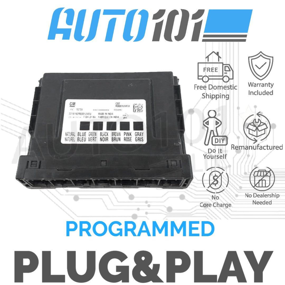 VIN Programmed 2014-2015 Chevrolet Spark Body Control Module 13534184 ...