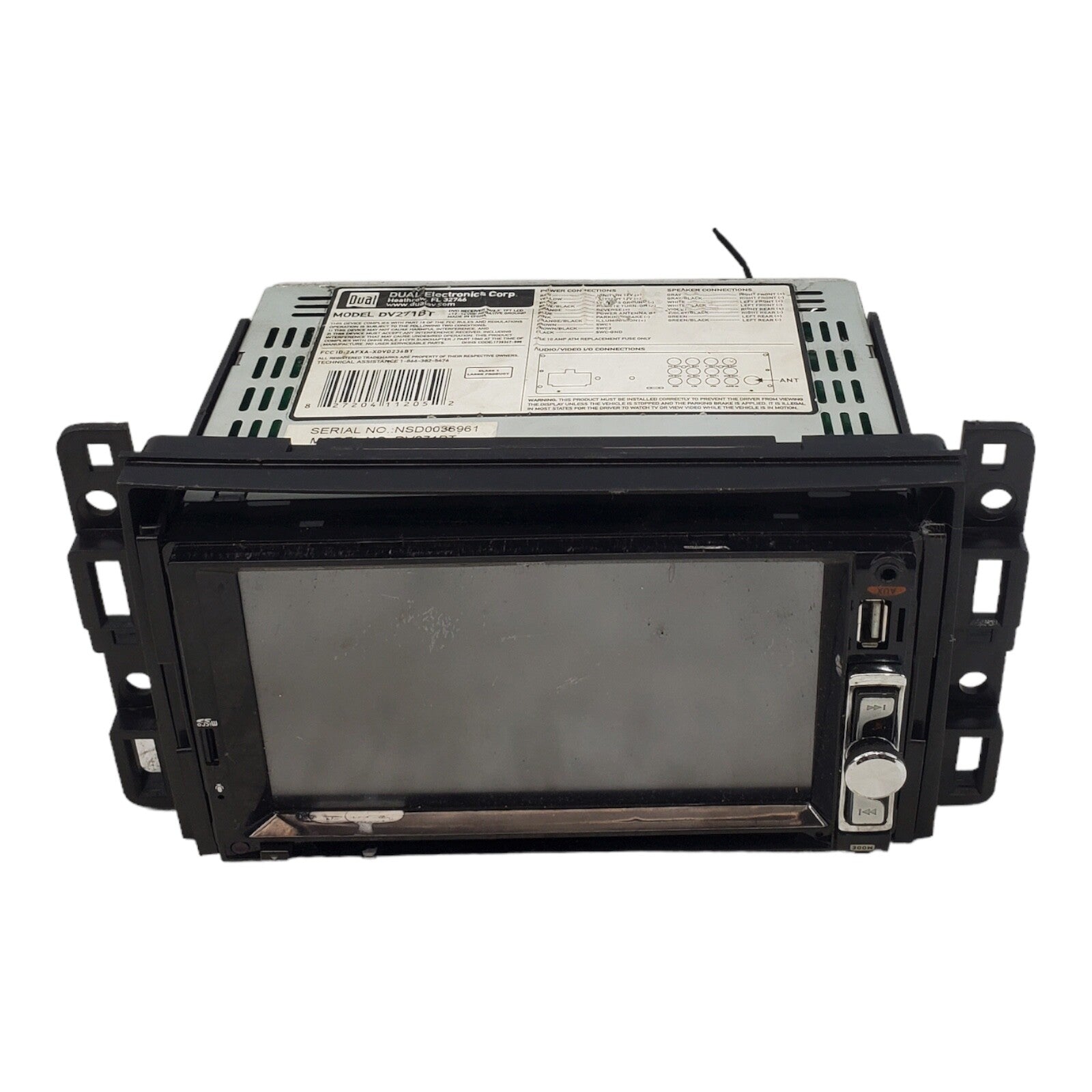 Dual Electronics DV271BT Multimedia DVD Receiver With Bluetooth – Auto 101